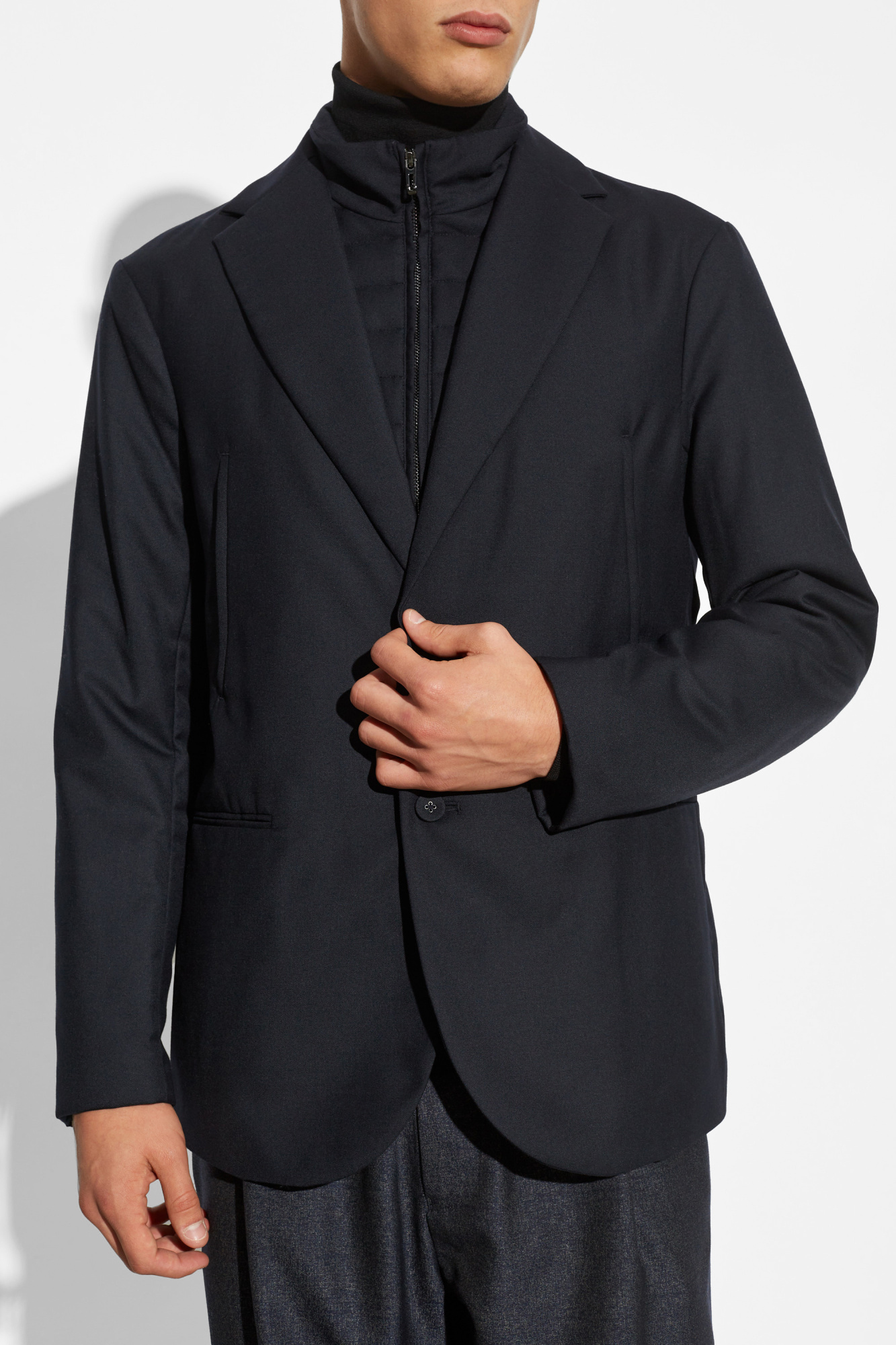 Emporio Armani Blazer with Hoodie | Men's Clothing | Vitkac Emporio Armani Blazer with Hoodie | Men's Clothing | Vitkac